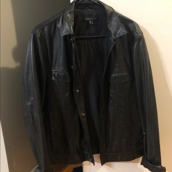 Theory | Jackets & Coats | Theory Leather Jacket | Poshmark